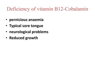Vitamins deficiency of disease | PPTX