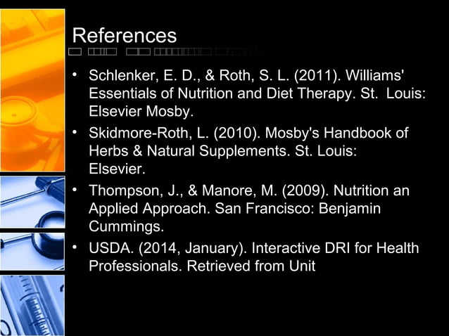 Vitamins, herbs, and nutritional supplements presentation | PPT