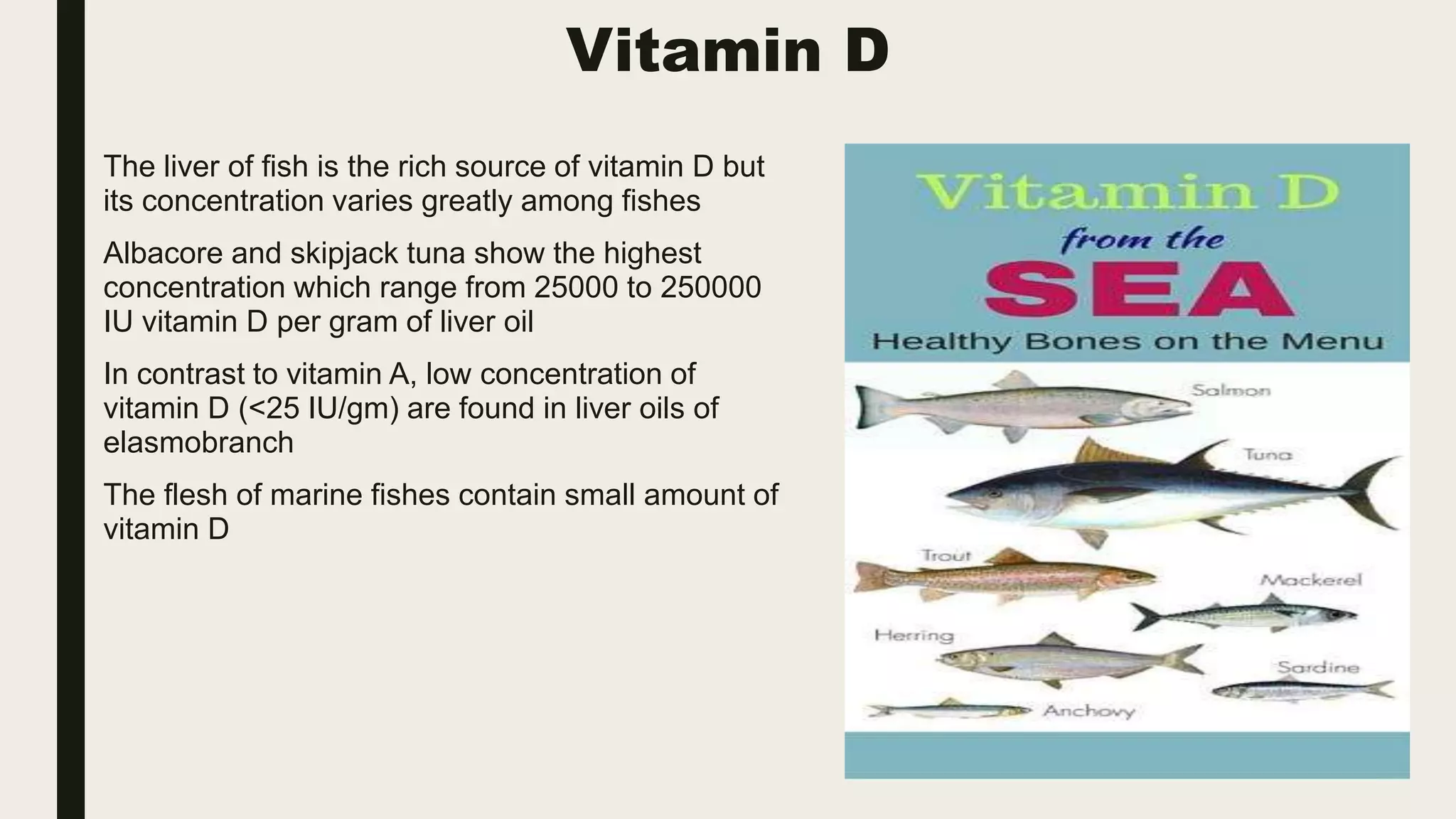 Vitamins in fish | PPTX