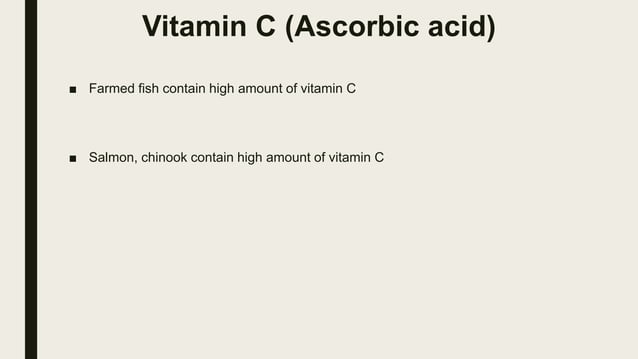 Vitamins in fish | PPTX | Nutrition | Healthy Living