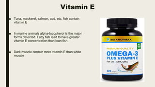 Vitamins in fish | PPTX