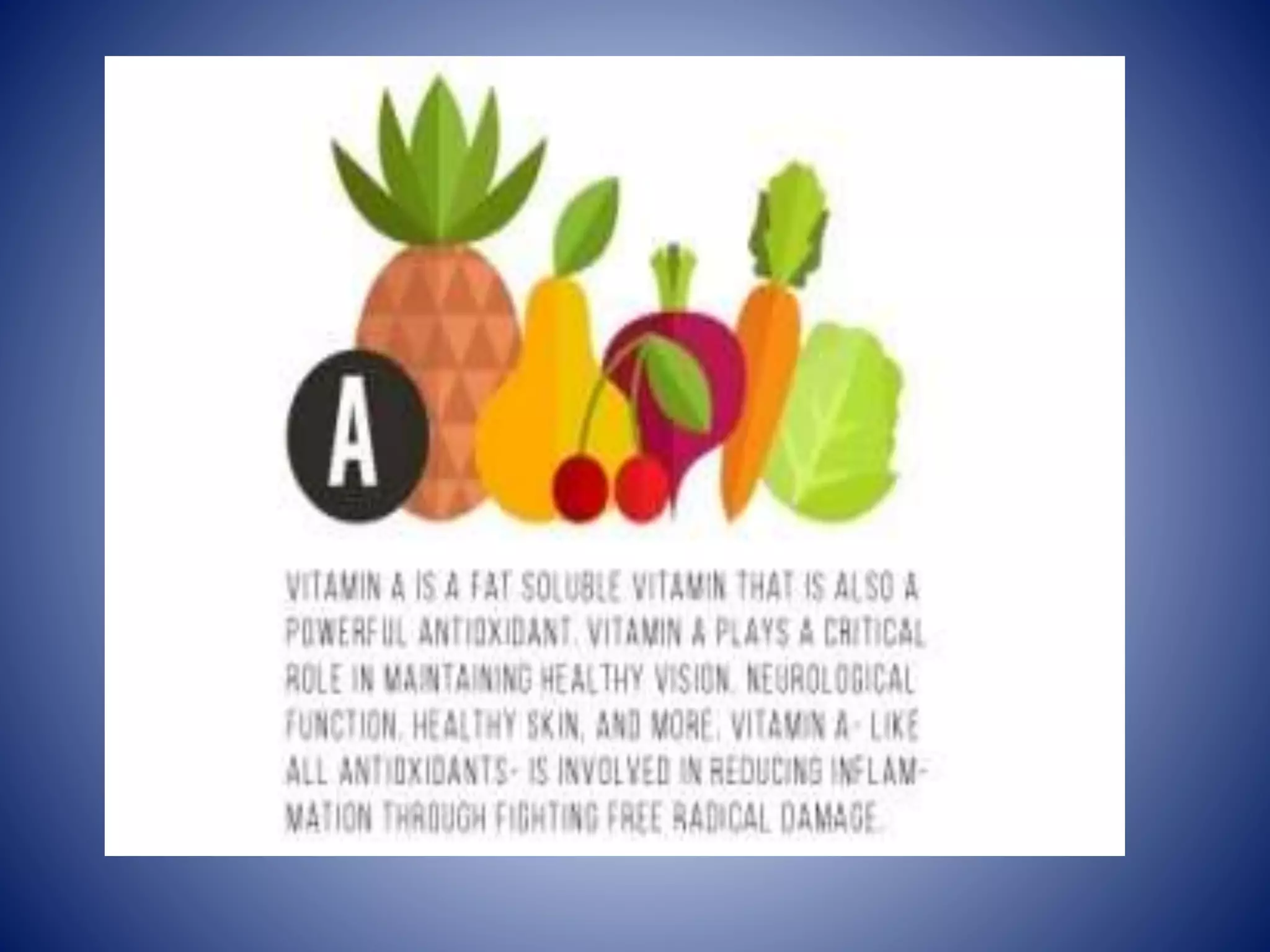 Vitamins in fruits and vegetables | PPT