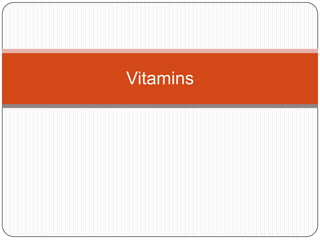 Vitamins & minerals | PPT