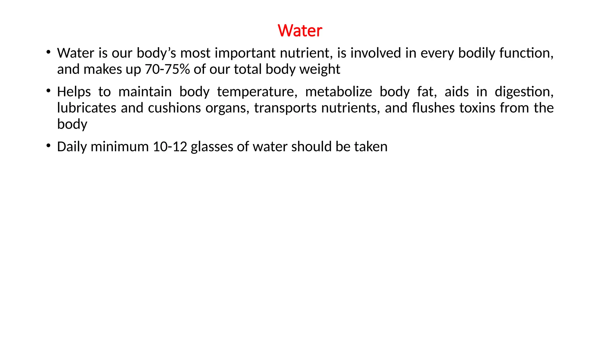 Vitamins, Minerals and Water.pptxnbbbvvvvb | PPTX