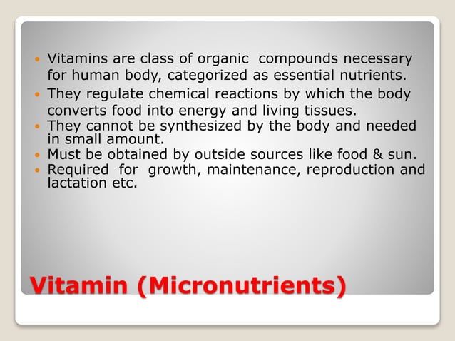Vitamins | PPT