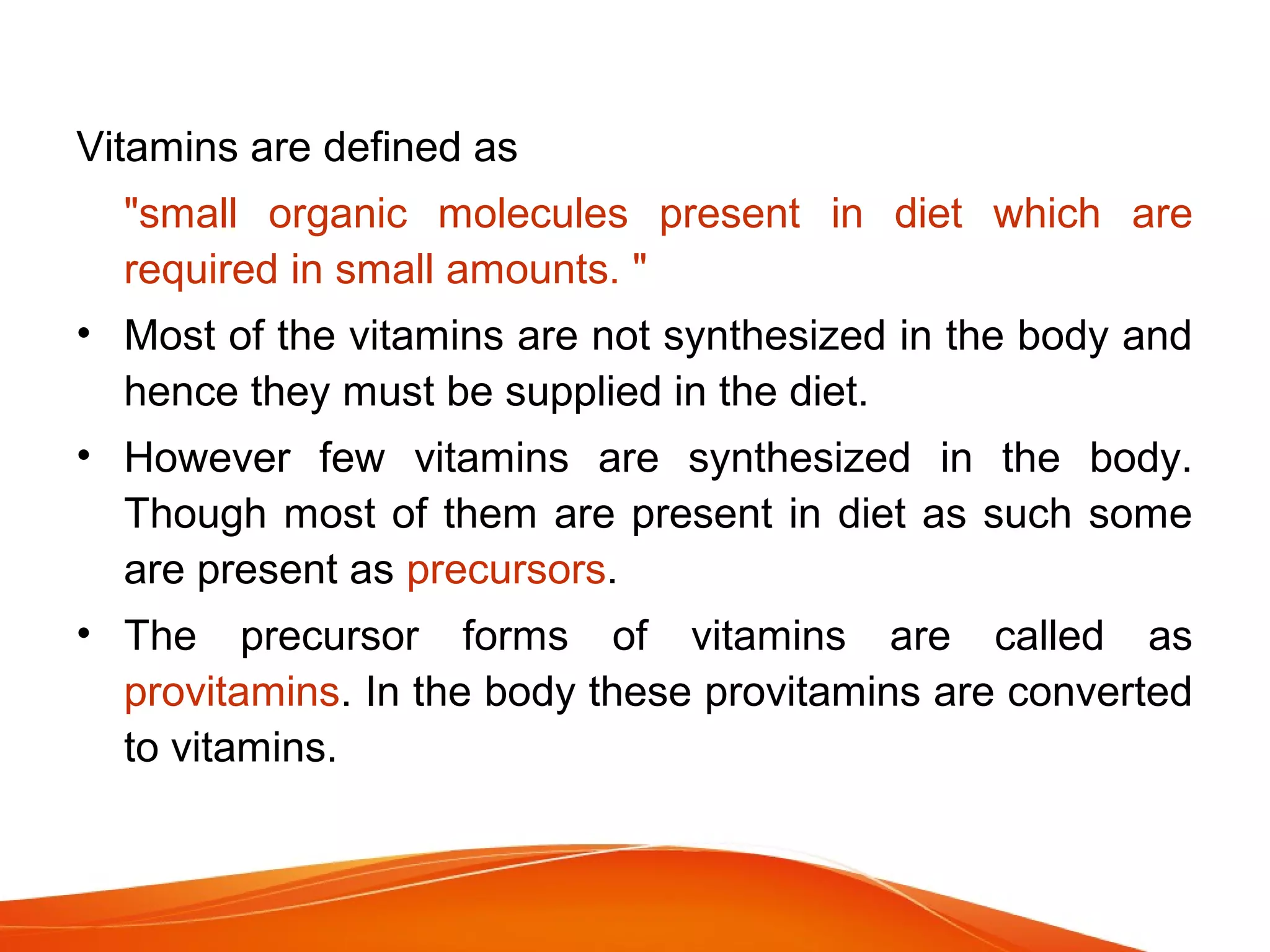 Vitamins, types, and functions | PPT