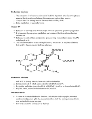 Vitamins and Thier functions chemistry | PDF