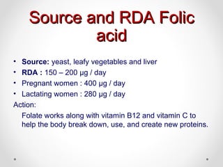 Vitamins water soluble_-aub | PPT | Endocrine and Metabolic Diseases ...