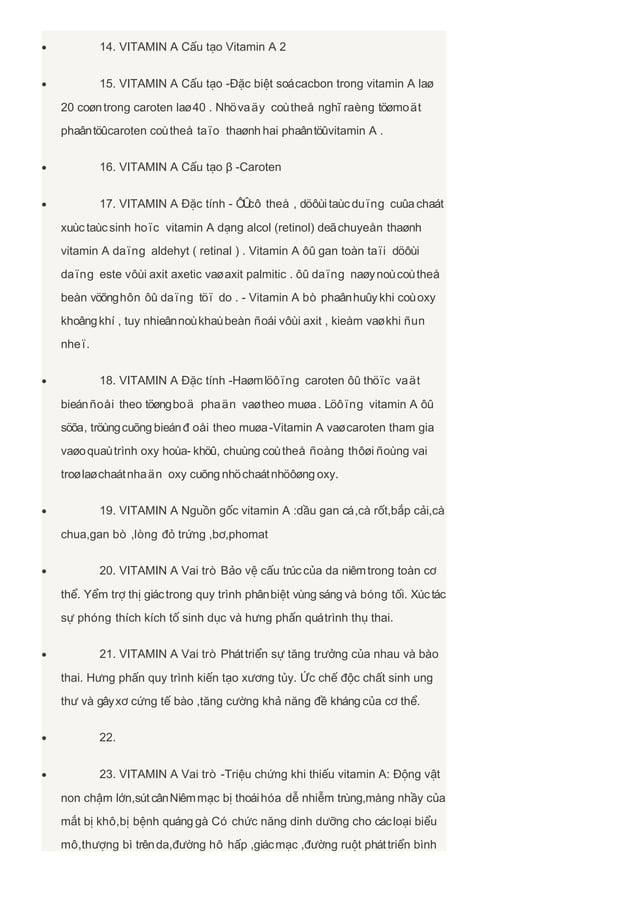 Vitamin tan trong dầu | PDF