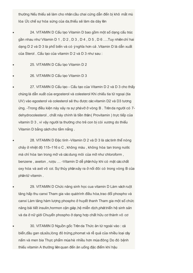 Vitamin tan trong dầu | PDF