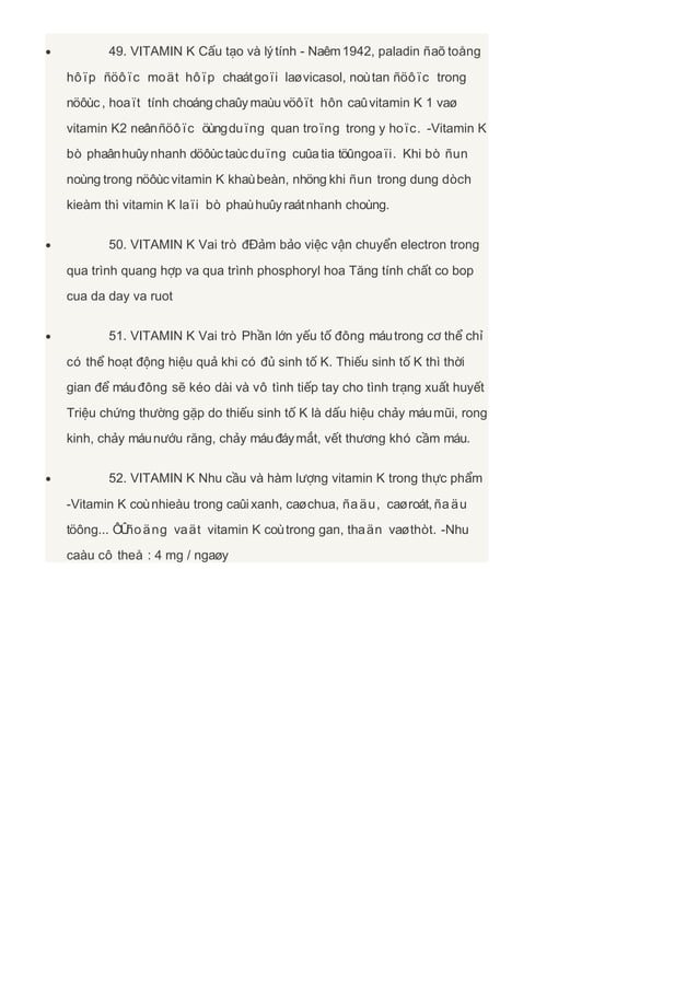 Vitamin tan trong dầu | PDF