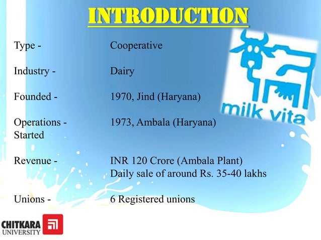 SIGNIFICANCE OF INVENTORY MANAGEMENT IN VITA MILK PLANT, AMBALA CITY ...