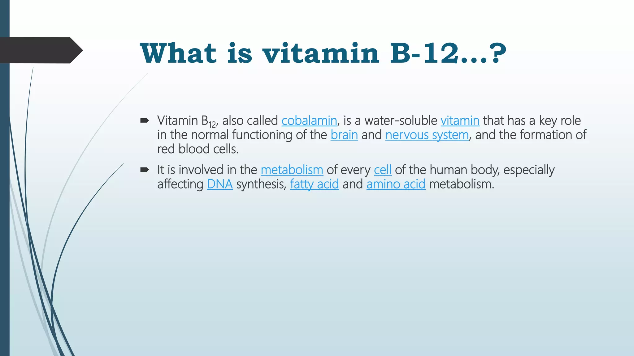 Vit b 12 | PPTX