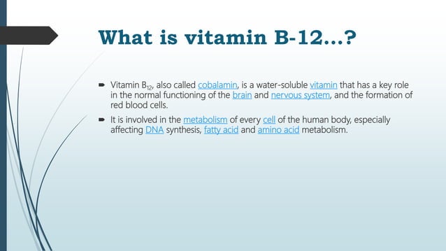 Vit b 12 | PPT