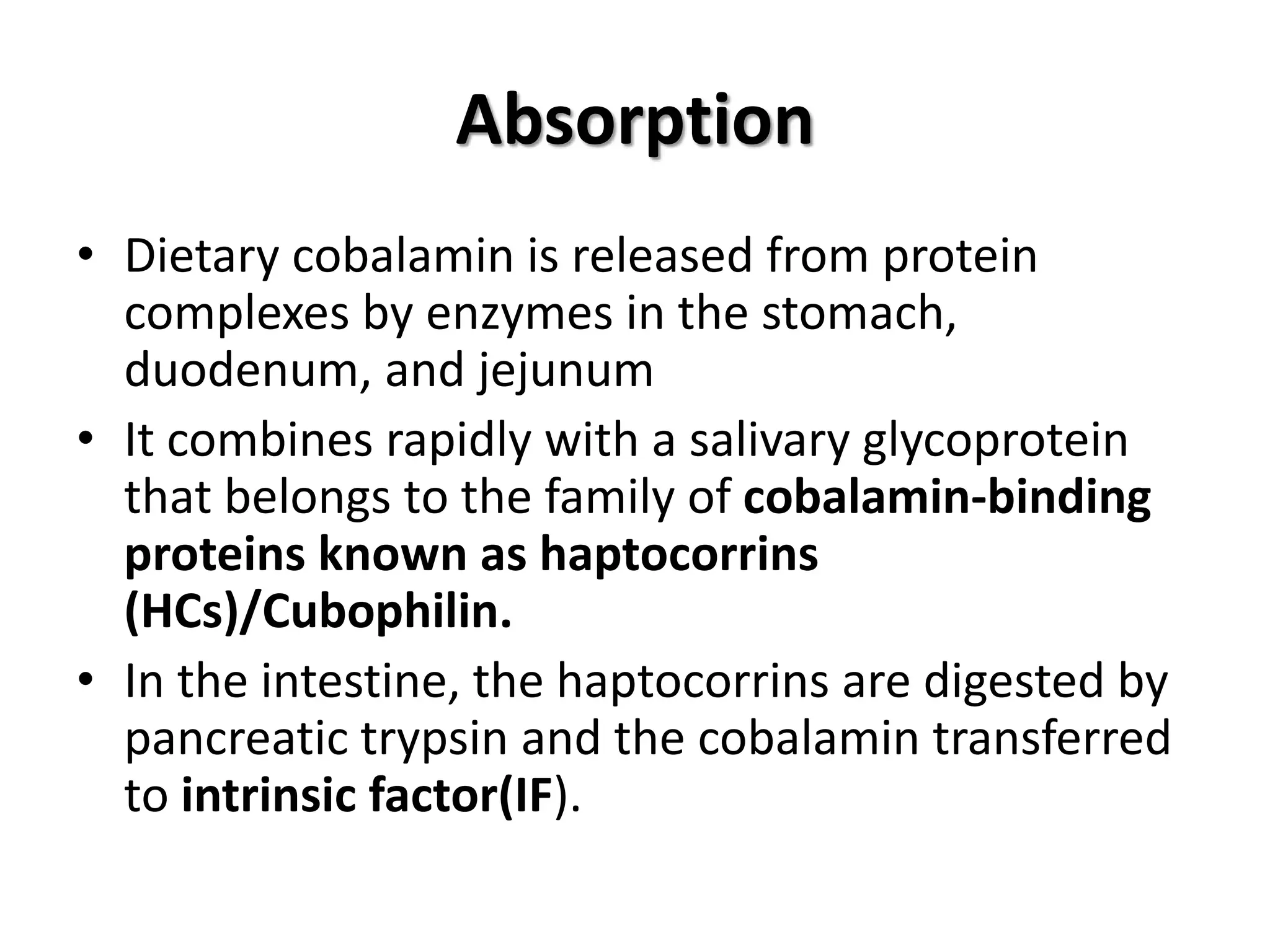 Vit b12 deficiency causes and management | PPTX