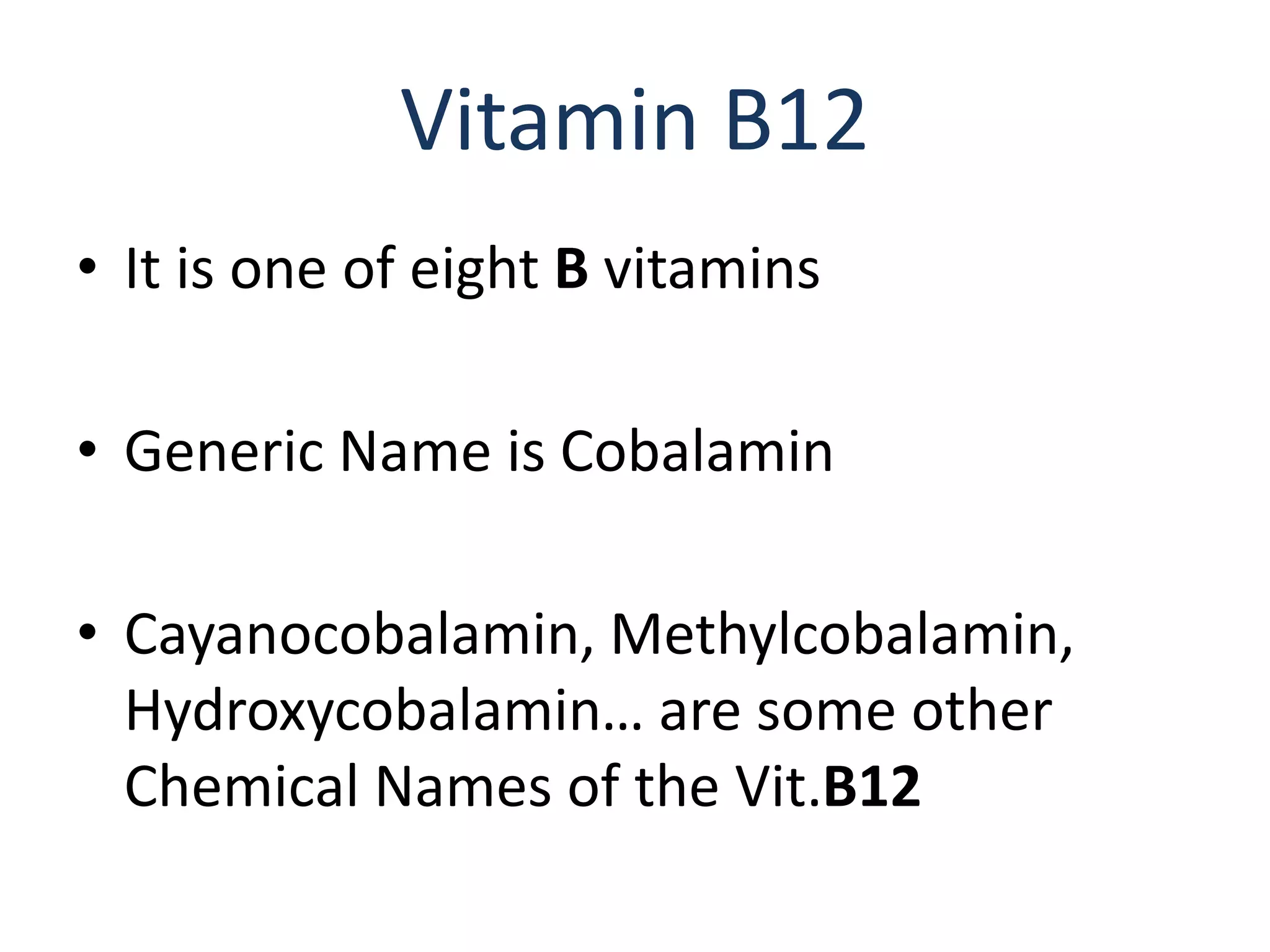 Vitamin B12 | PPTX