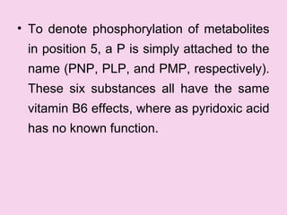 VITAMIN B6 PYRIDOXINE | PPT