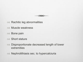 Vitamin d resistant rickets | PPTX