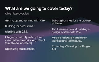 Vite, Workshop Slides (Frontend Masters) | PDF | Web Development | Internet