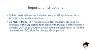 VIT Application Form | PPTX