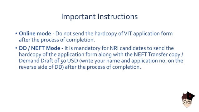 VIT Application Form | PPT