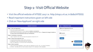VIT Application Form | PPTX
