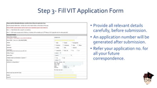 VIT Application Form | PPTX