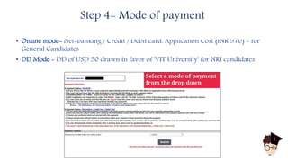 VIT Application Form | PPTX