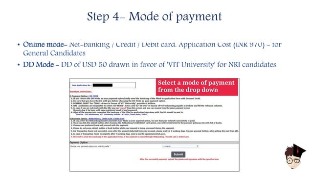 VIT Application Form | PPT