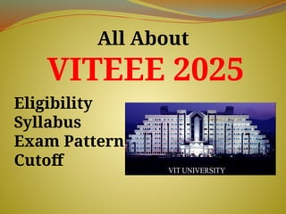 VITEEE 2026 Exam Details , Important Dates | PPTX