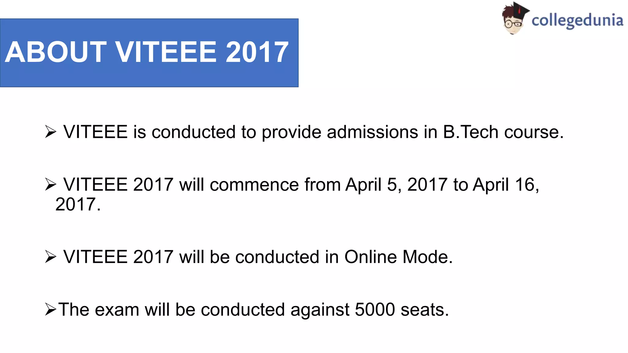 VITEEE EXAM PATTERN AND SYLLABUS | PPT