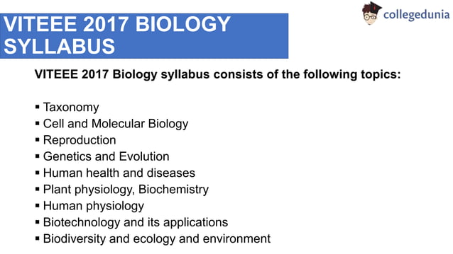 VITEEE EXAM PATTERN AND SYLLABUS | PPT