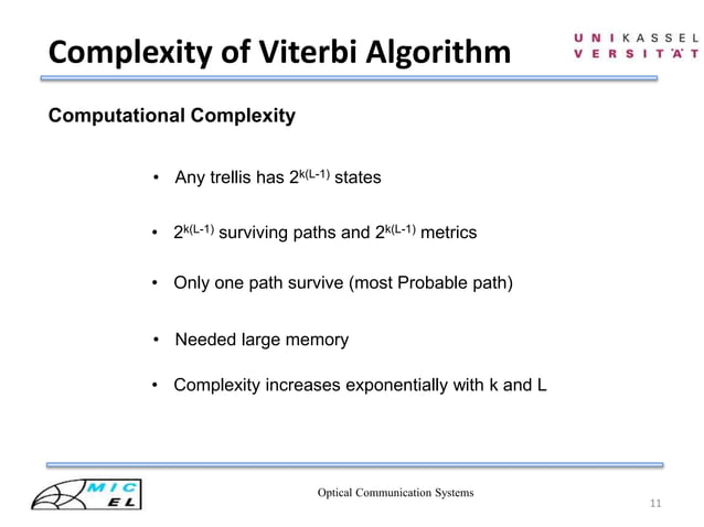 Viterbi decoder in optical comm system | PPT