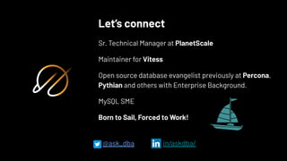 Vitess: Scalable Database Architecture - Kubernetes Community Days ...