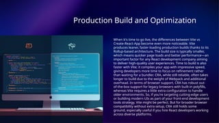 Vite vs Create-React-App: A Complete Comparison for Modern Front-End Development | PPTX