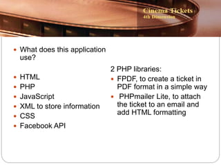 Viti 4th Dimension cinema tickets | PPT