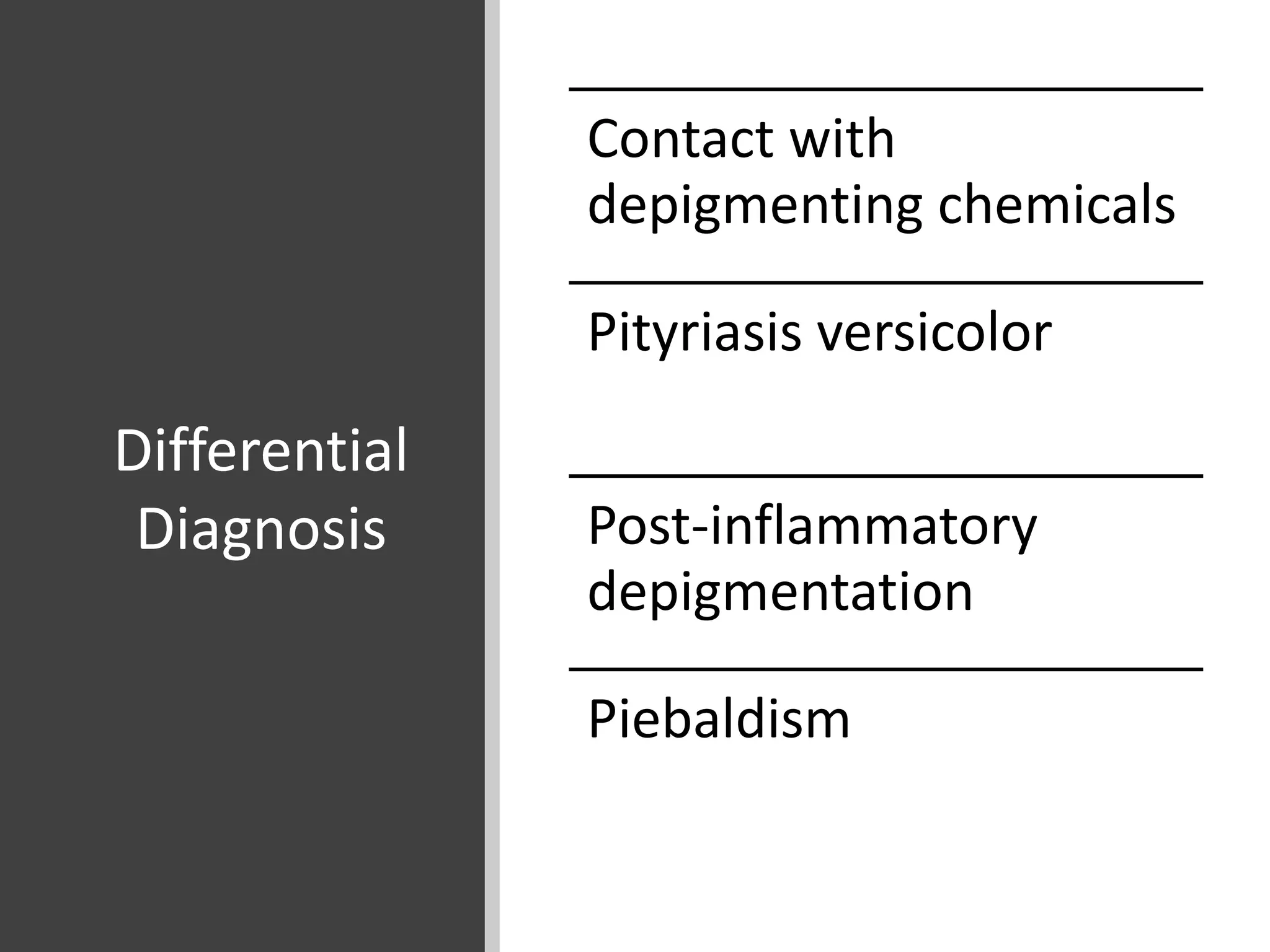 Vitiligo, Pityriasis rosea, Discoid lupus erythematosus, erythema ...