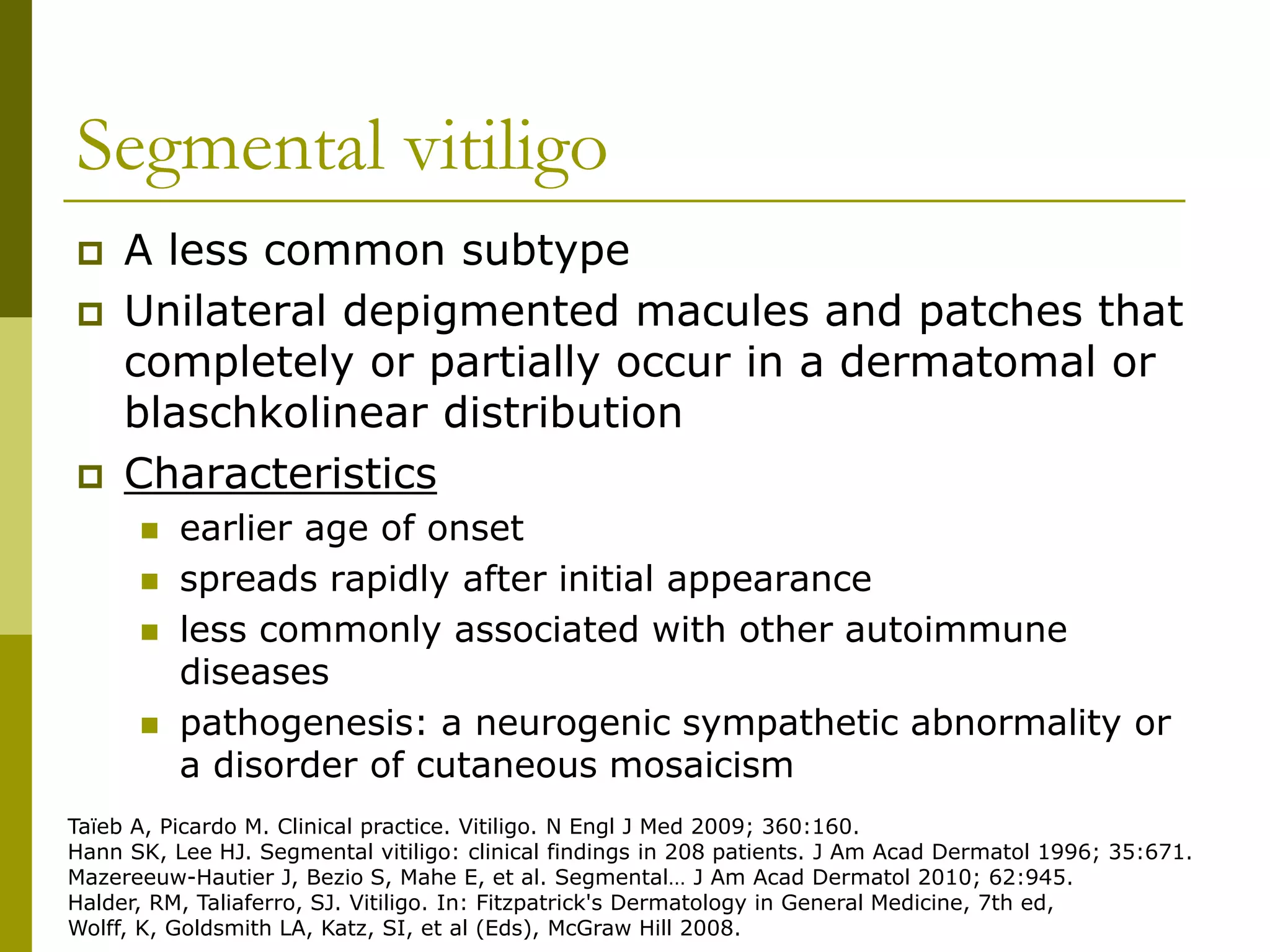 Vitiligo - clinical classification by Dr. George Tiplica | PDF