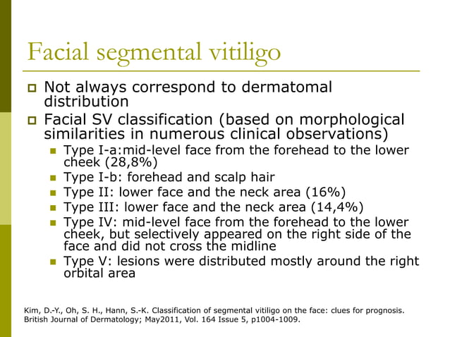 Vitiligo - clinical classification by Dr. George Tiplica | PDF