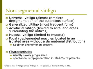 Vitiligo - clinical classification by Dr. George Tiplica | PDF