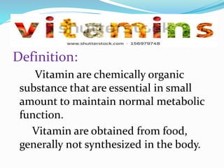 Vitamins | PPT