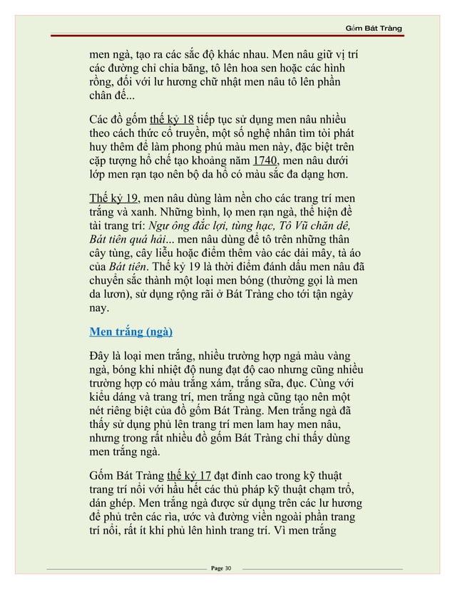 VIỆT NAM- Gốm BÁT TRÀNG | DOC