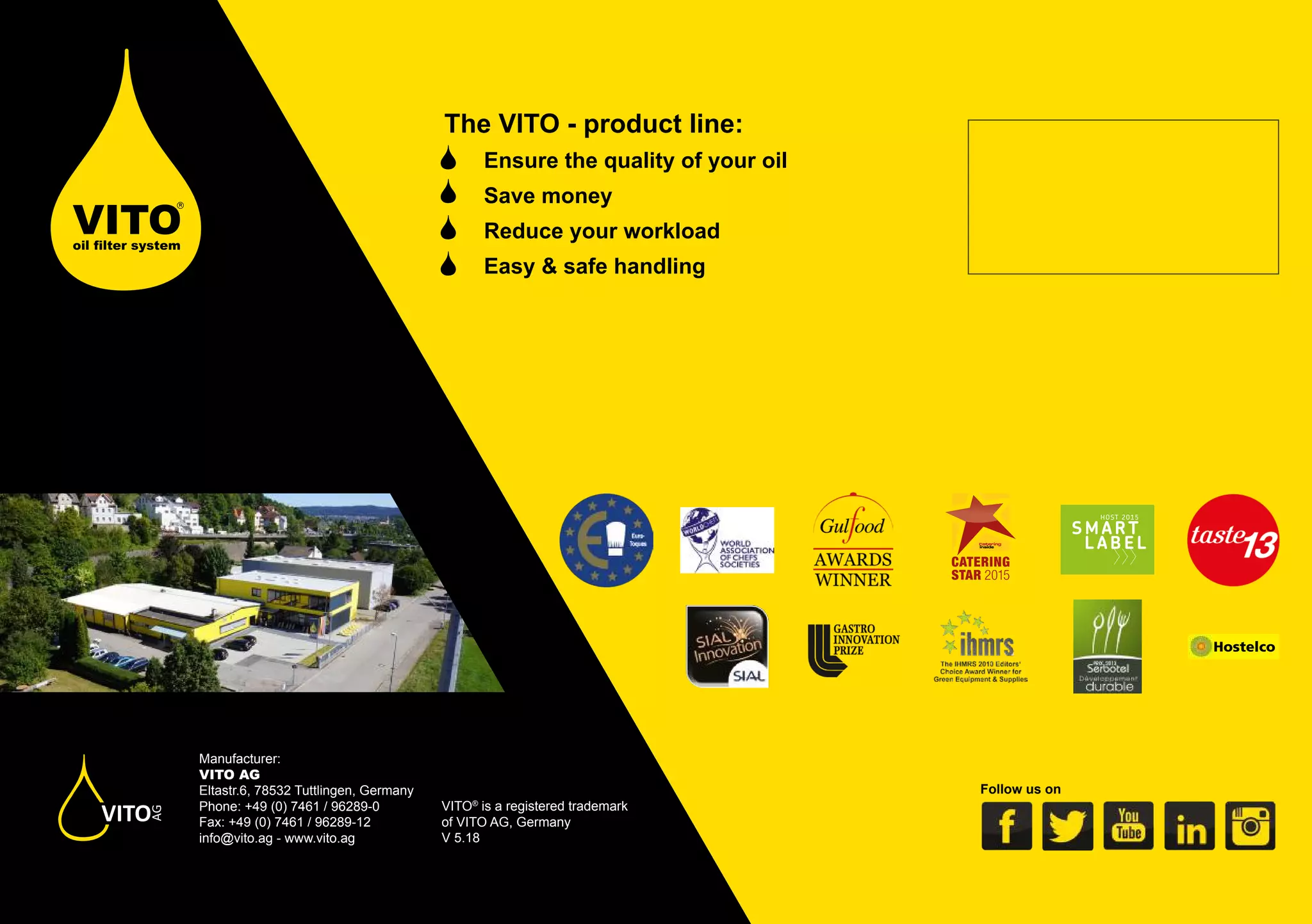 VITO oil filter system - Product brochure | PDF
