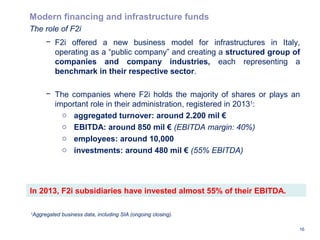Vito Gamberale - Infrastructures in Italy, the Role of Infrastructure ...