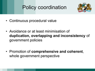 Policy Coordination in Latvia (Delft, 2012) | PPTX
