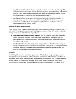 The Business of Energy: Spotlight on Vitol's Major Transactions | PDF