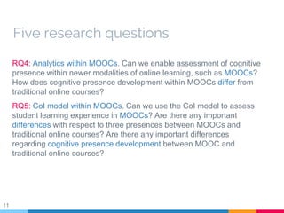 Assessing cognitive presence using automated learning analytics methods ...