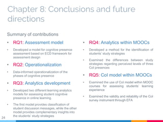 Assessing cognitive presence using automated learning analytics methods | PPT