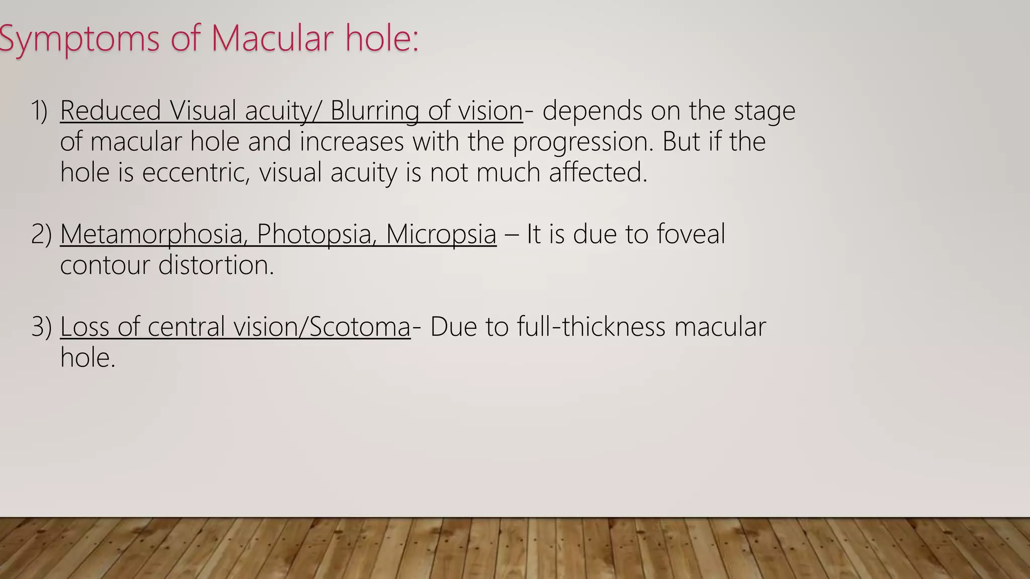 Vitreo macular interface disorder | PPTX