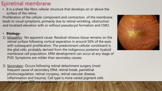 Vitreo macular interface disorder | PPTX